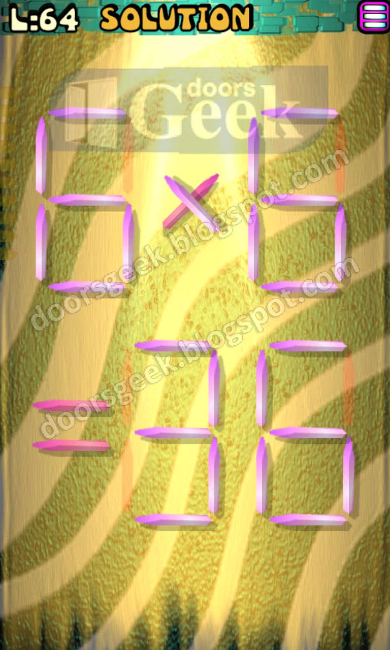 Matches Puzzle [Episode 4] Level 64 Solution ~ Doors Geek